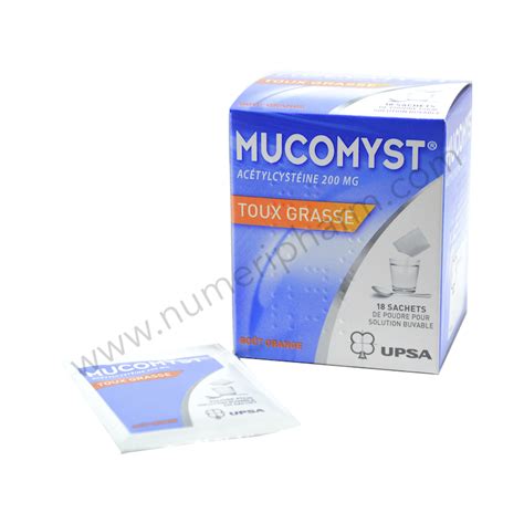 Mucomyst 200 Mg Poudre Pour Solution Buvable En Sachet