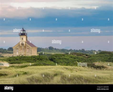 Amazing Late Afternoon Summer Photo Of The North Lighthouse On Block