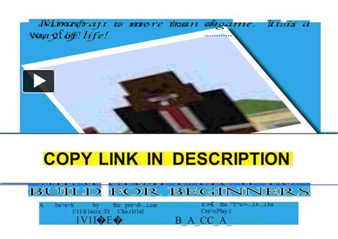 Ppt Pdf ⚡ Minecraft How To Build For Beginners Powerpoint Presentation Free To Download