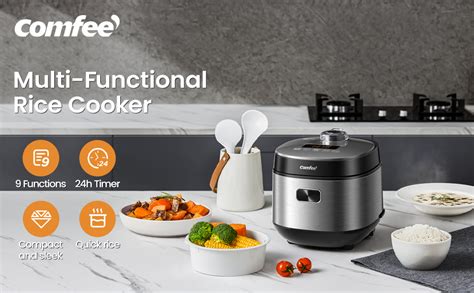 Comfee Compact Rice Cooker 8 Cups Cooked 4 Cups Uncooked