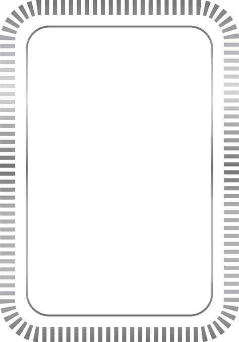 Silver Rectangle Border Frame Vector Illustration 13592992 Vector Art At Vecteezy