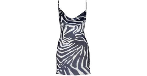 Reina Olga Slip Dress In Blue Lyst Uk