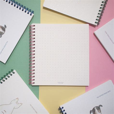 Hello Today Hushed Brown Dot Grid Twin Wire Notebook