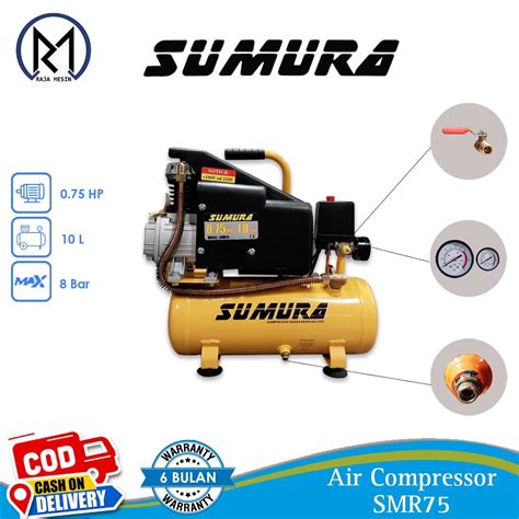 Jual Kompresor Angin Listrik Air Compressor Matrix Mtx75 0 75hp 10 Liter Air Compressor