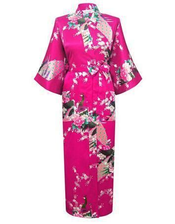 Japanese Flower Kimono Dress Gown Yukata Kimono Jurken