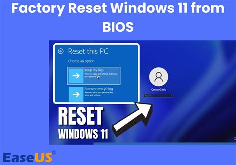 How To Factory Reset Windows 11 From Bios🔥