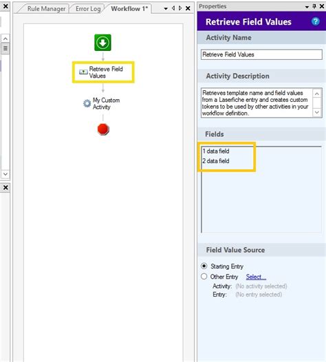 Read Token Collection From Retreive Field Values Activity Laserfiche