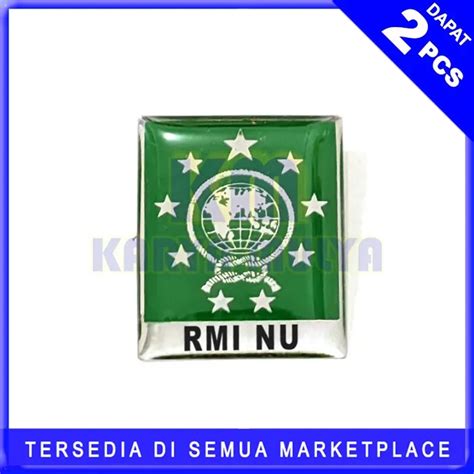 Lencana Logo Rmi Nu Pin Rmi Nu Rabithah Maahid Islamiyah Model Kotak Bros Nu Murah Karya