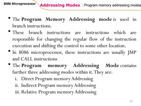 Chapter 4 Addressing Mode In Microprocessorpptx