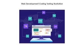 Web Development Coding Testing Illustration PPT PowerPoint