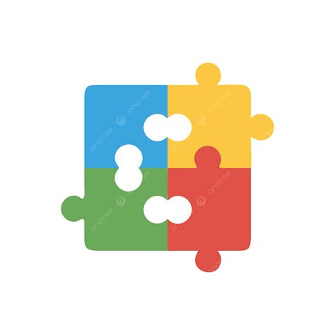 Educational Jigsaw Puzzle Design Vector Icon Illustration Vector Png And Vector With