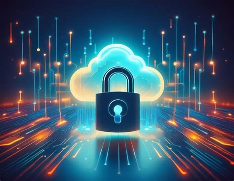 Digital Clock Cloud Computing With Secure Data Transfer Cybersecurity