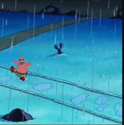Patrick In Da Mf Rain Funny Spongebob Videos Spongebob Funny