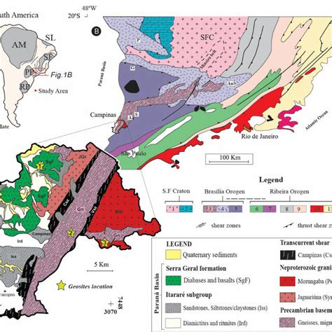 A Location Of The Study Area In The Context Of The Tectonic