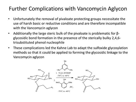 Ppt Synthesis Of Vancomycin From The Aglycon Powerpoint Presentation