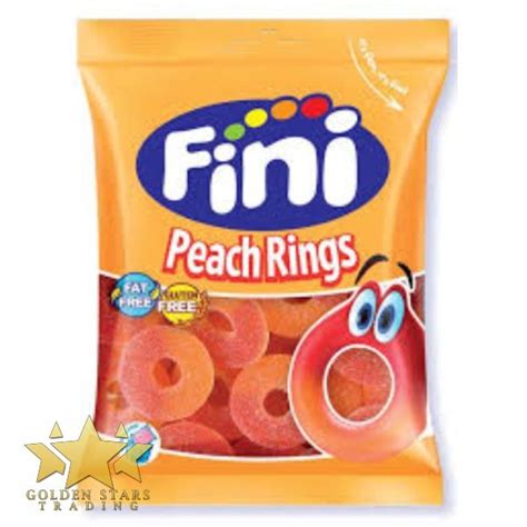 Fini Peach Rings 90g Golden Stars Trading