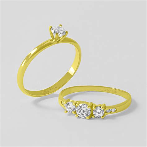 Anillos De Compromiso De Oro Anillo De Compromiso Oro 18k Radiance