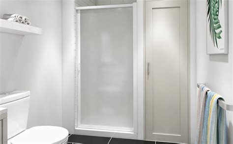 Nautilus 57x36 Rv Shower Door Opaque Plain White