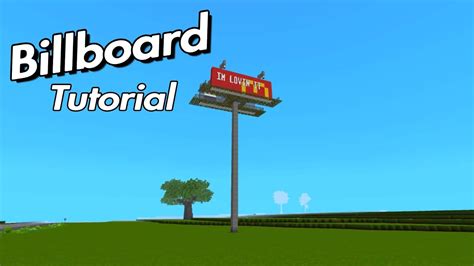 Minecraft Billboard Tutorial Youtube