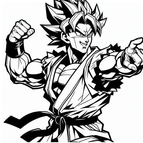 Black Goku Coloring Pages