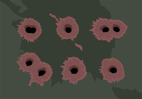 Rusty Bullet Hole Metal Vector Icons Download Free Vectors Clipart