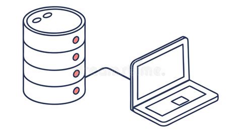 Data Connectivity Server Laptop Digital Information Vector Design