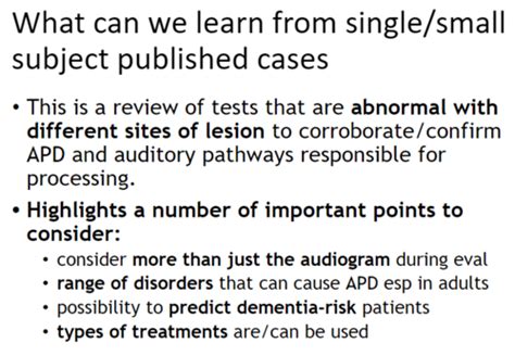 Lecture 7 Causes Of Apd And Example Test Results Flashcards Quizlet