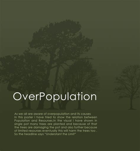 Overpopulation Poster On Behance