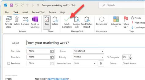 How To Create A Task From An Email In Outlook How To Guide MailBoxInsights