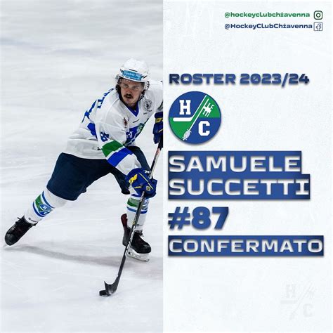 Samuele Succetti Confermato Dallhockey Chiavenna