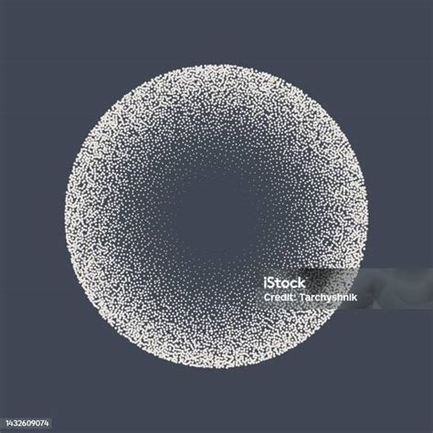 둥근 모양의 점선 객체 Stipple 요소 페이딩 그라디언트 찌르기 점웍 그리기 점을 사용한 음영 픽셀 분해 하프톤 효과 화이트