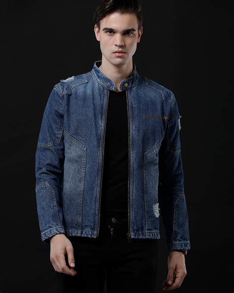 Mens Denim Biker Jacket Breto Temple Of Denim