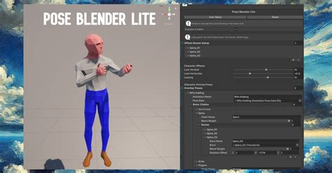 Pose Blender Lite Animation Tools Unity Asset Store