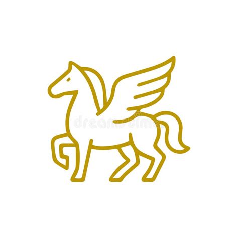 Outline Standing Pegasus Stock Illustrations 178 Outline Standing