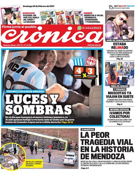 CrÓnica Domingo 19 De Febrero De 2017 Infobae