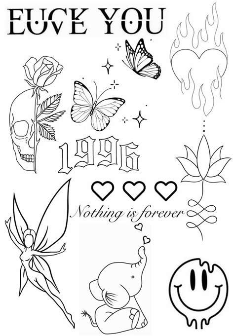 Small Tattoo Stencils Half Sleeve Tattoo Stencils Simple Tattoo