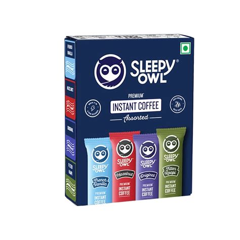 Sleepy Owl Assorted Pack Of 10 Instant Coffee Travel Pack Price Buy