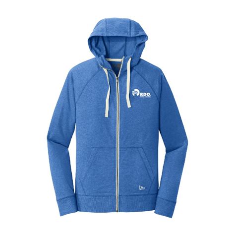 Ladies Apparel New Era Ladies Sueded Cotton Blend Full Zip Hoodie 1