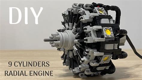 Diy Building A 9 Cylinders Radial Engine Enginediyshop Lego Technic Diy Lego Instructions