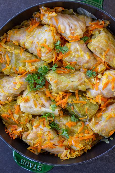 Vegetarian Stuffed Cabbage Rolls Momsdish
