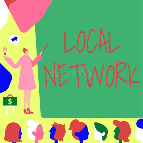 Sign Displaying Local Network Internet Concept Intranet Lan Radio