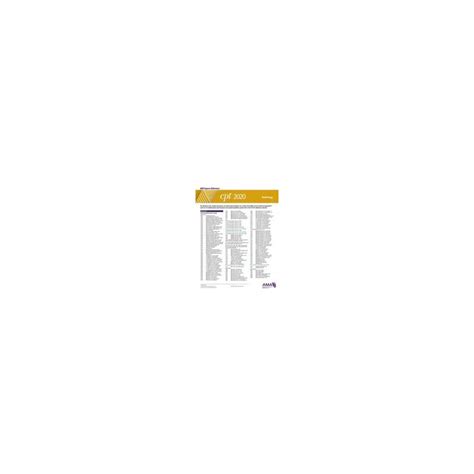 cpt 2020 express reference coding card radiology