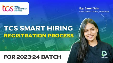 Tcs Smart Hiring Registration Process 2023 And 2024 Batch Youtube