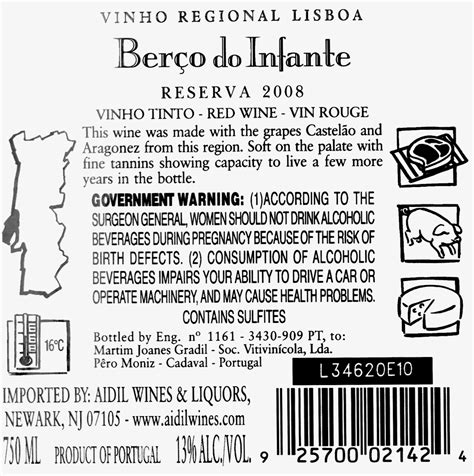 2009 Berco Do Infante Estremadura Reserva Wine Library