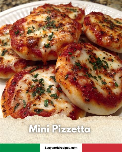 Italian Feast 🍕 Mini Pizzetta Small Cheesy Delicious Facebook