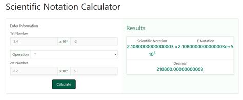 Scientific Notation Calculator Conversion Calculator With Steps