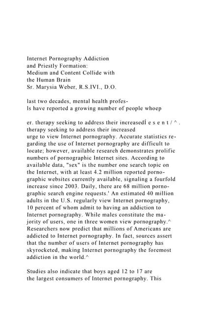 Pornography Research Paper Ppt