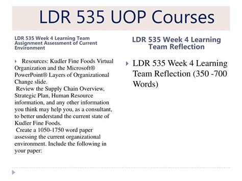 Ppt Ldr 535 Uop Tutorial Uoptutorial Powerpoint Presentation Free