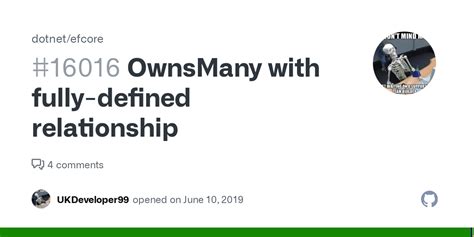 Ownsmany With Fully Defined Relationship · Issue 16016 · Dotnetefcore · Github