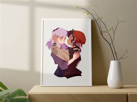 Lumity Luz Noceda And Amity Blight Poster Art Print The Owl House A4 A5 Etsy